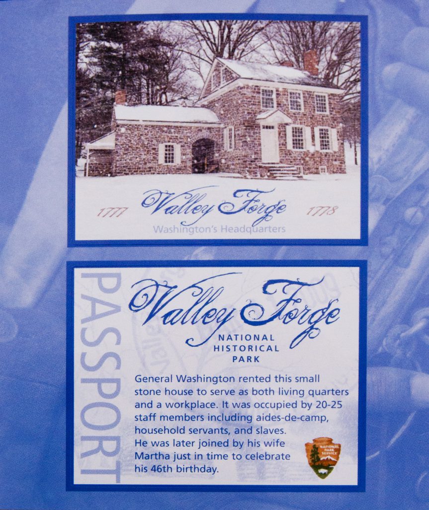 Valley Forge National Historical Park Passport Stamp-The Encampment ...